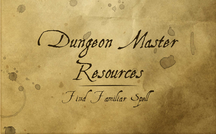 The Find Familiar Spell Packet – Coffee Cartography